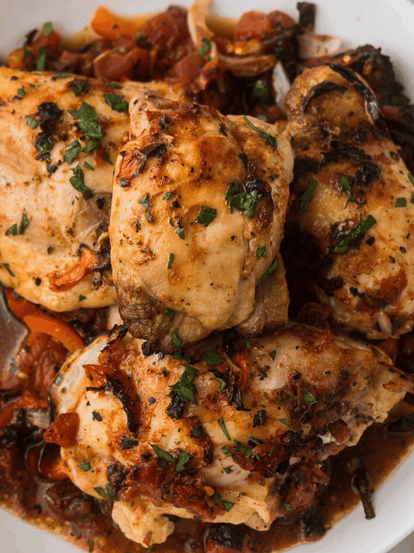 Air Fryer Salmon Cacciatore - Fork To Spoon