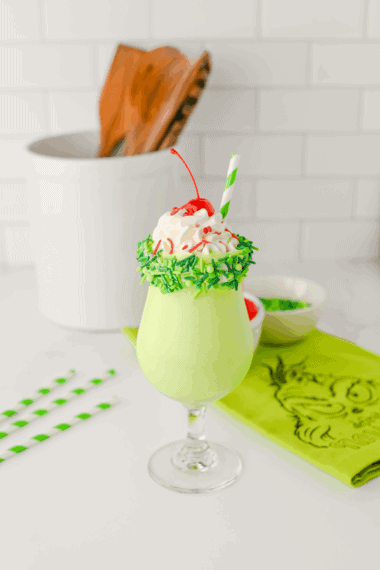 Ninja Creami Grinch Milkshake - Fork To Spoon