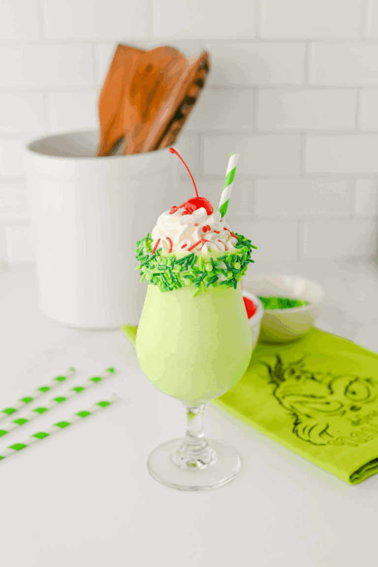 Ninja Creami Grinch Milkshake - Fork To Spoon