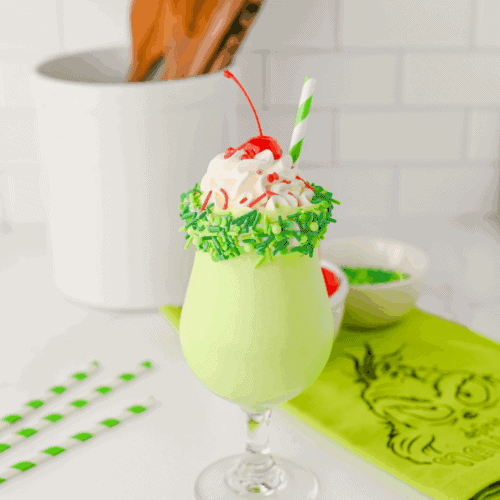 Ninja Creami Grinch Milkshake - Fork To Spoon