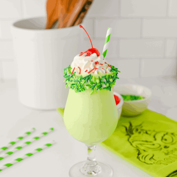 Ninja Creami Grinch Milkshake - Fork To Spoon