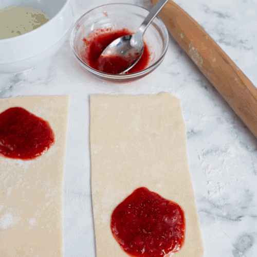 Easy Air Fryer Raspberry Pop Tarts - Fork To Spoon