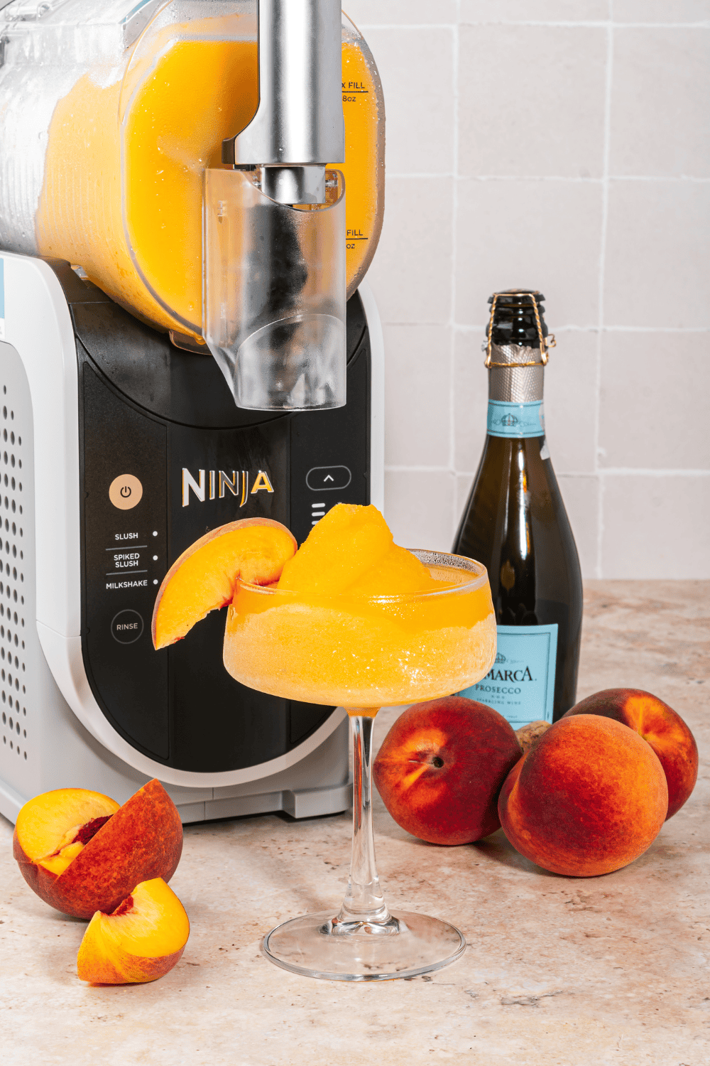 Ninja Slushi Frozen Peach Bellini - Fork To Spoon