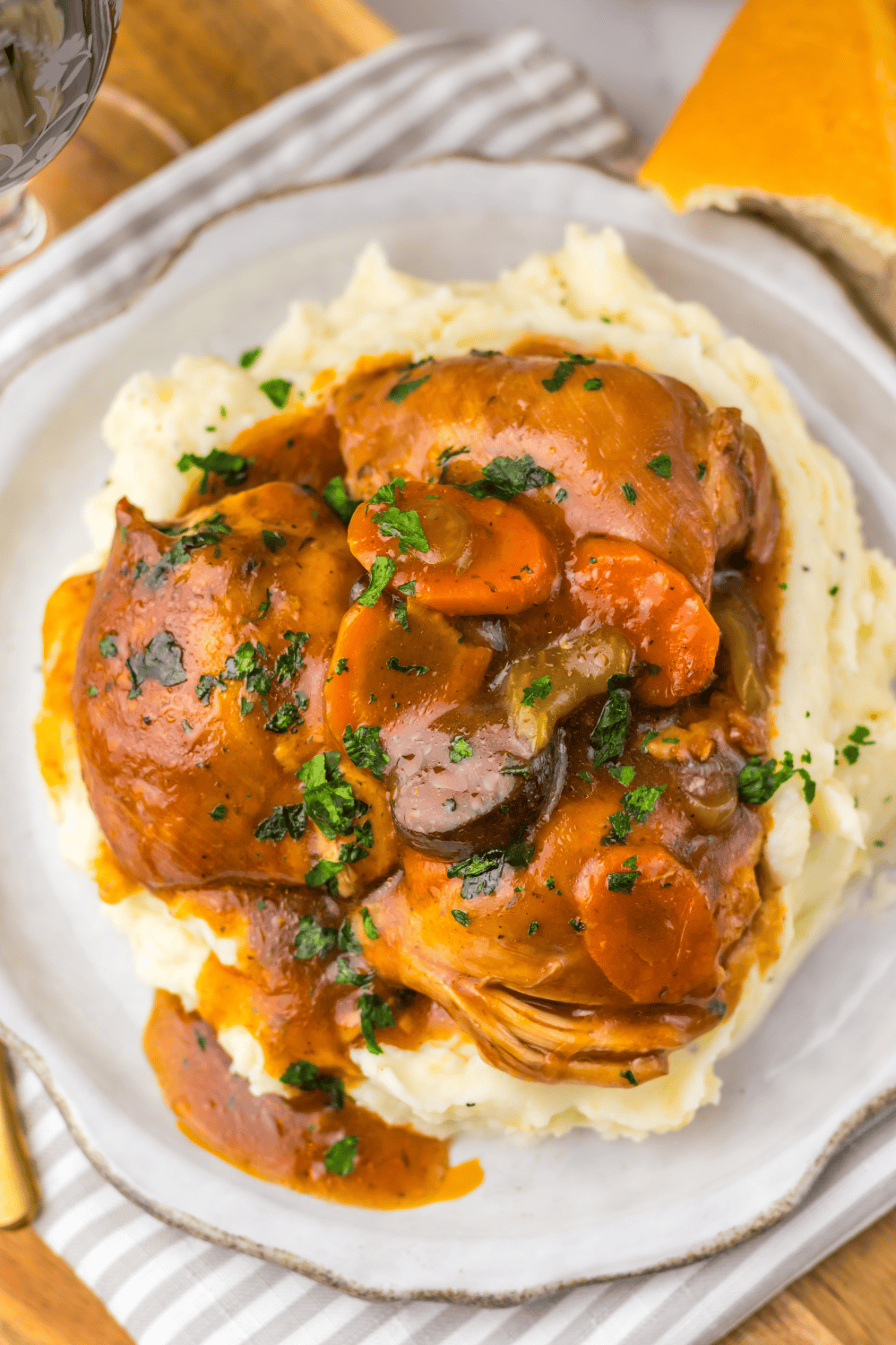 Easy Slow Cooker Chicken Merlot - Fork To Spoon