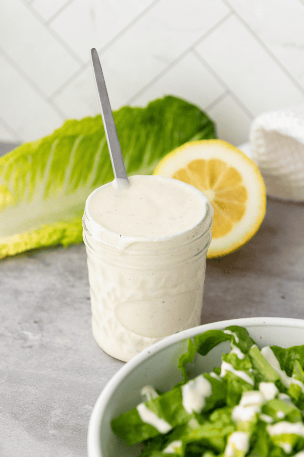 Easy Spicy Caesar Dressing - Fork To Spoon