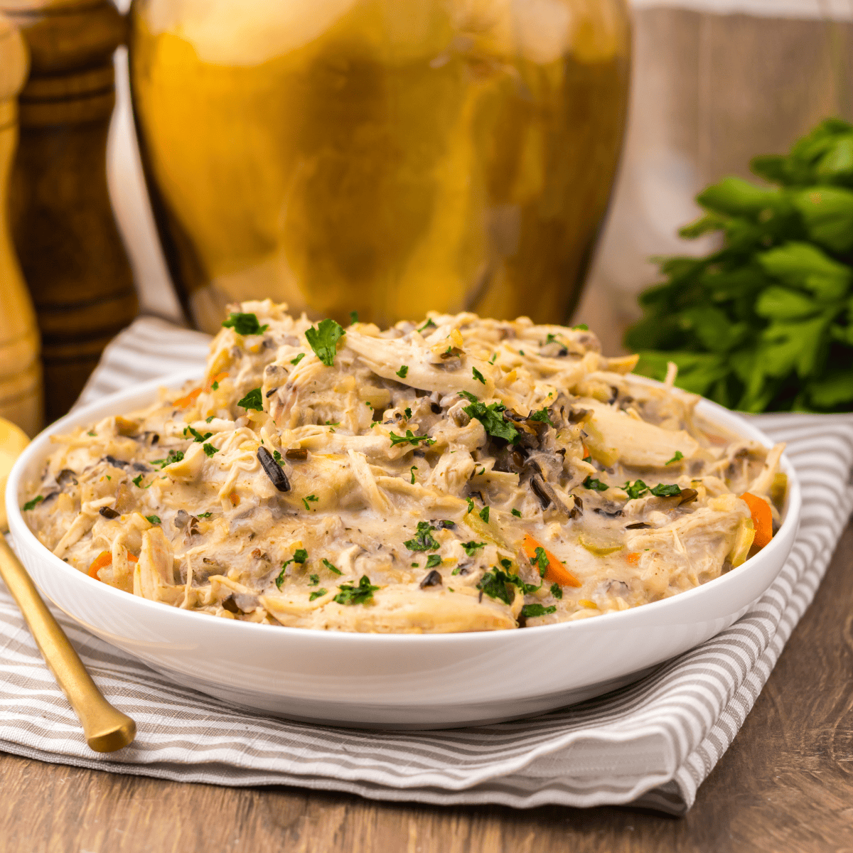 Slow Cooker Chicken and Wild Rice Soup (Easy & Creamy) - Fork To Spoon